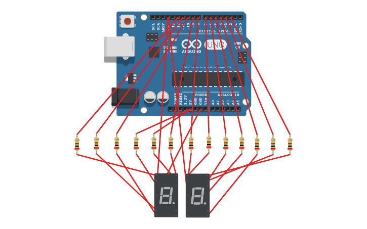 Circuit design Horas - Tinkercad