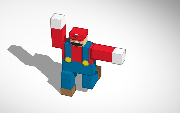3D design MINECRAFT MODELO MARIO BROS | Tinkercad