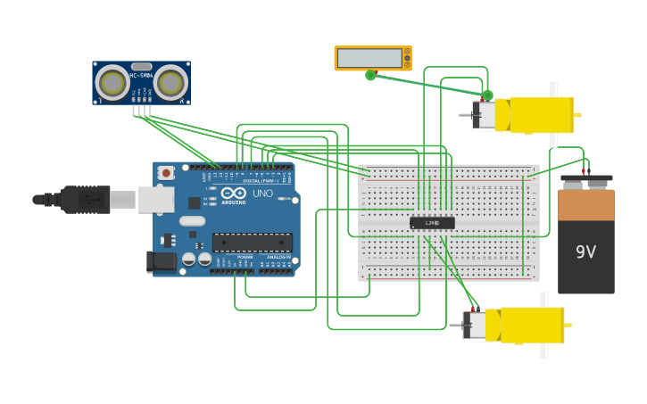 Circuit design mars rover design - Tinkercad