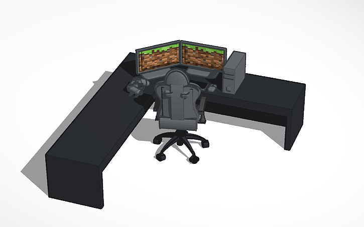 3D design Pc Gaming Setup | Tinkercad