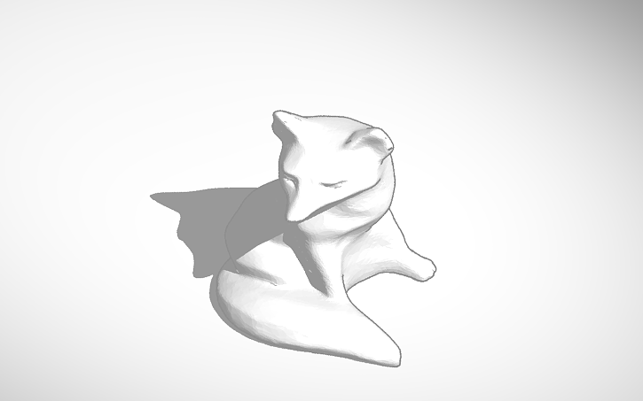 3D design fox - Tinkercad