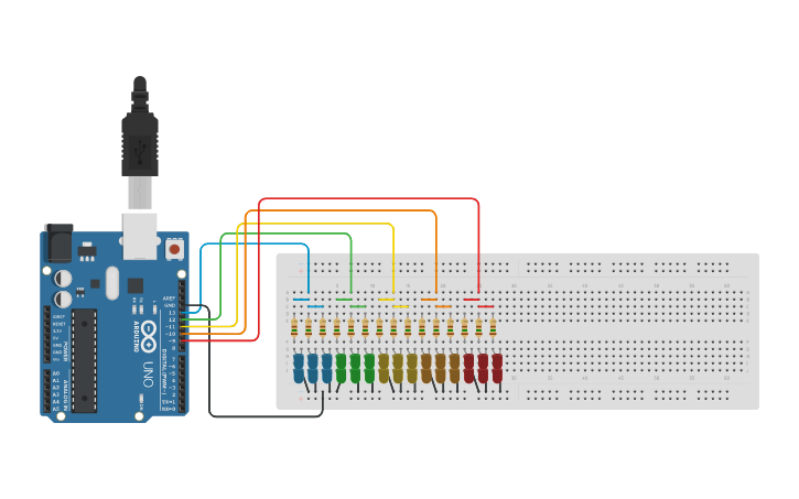 Circuit design Arcobaleno | Tinkercad Circuit design Arcobaleno | Tinkercad