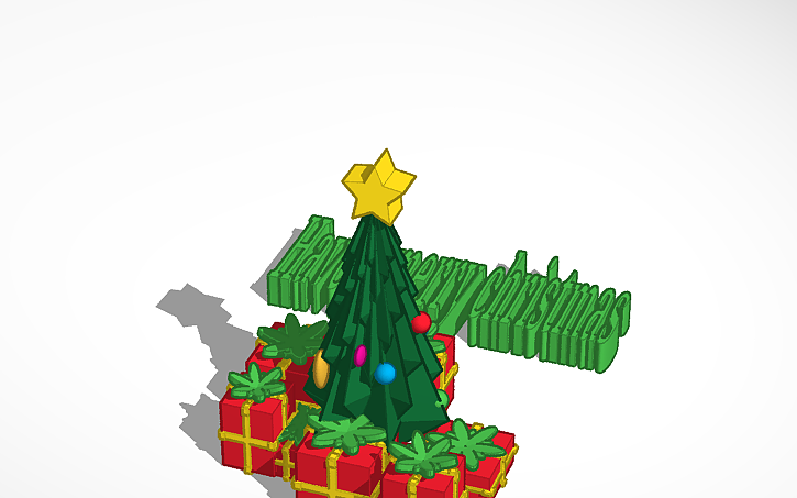 3D design Christmas tree 101 | Tinkercad