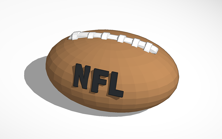 3D design NFL Football | Tinkercad