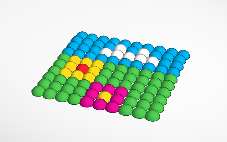 3D design easy pixel art | Tinkercad