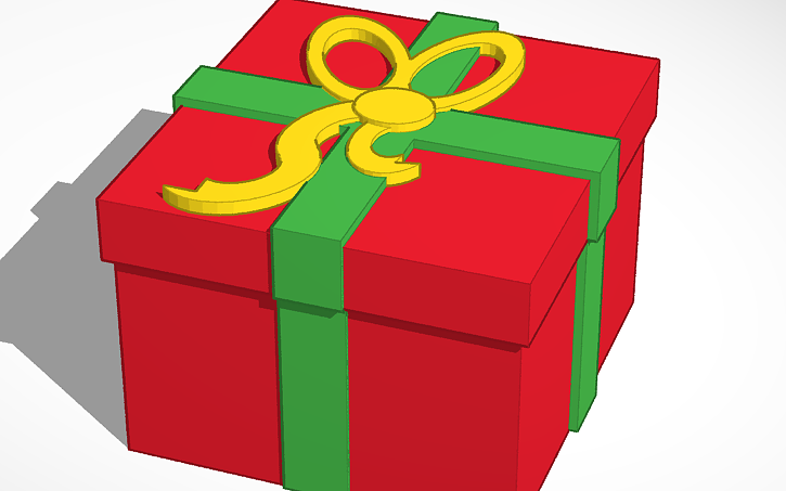 3D design Christmas Present - Tinkercad