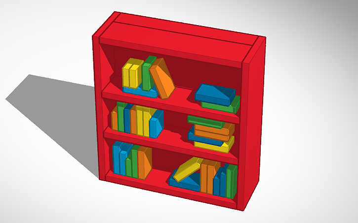 3D design Book Case | Tinkercad