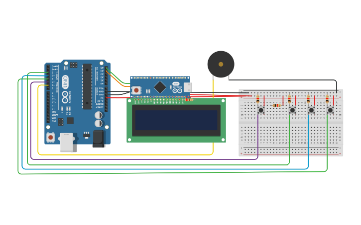 Circuit design Alarm clock - Tinkercad
