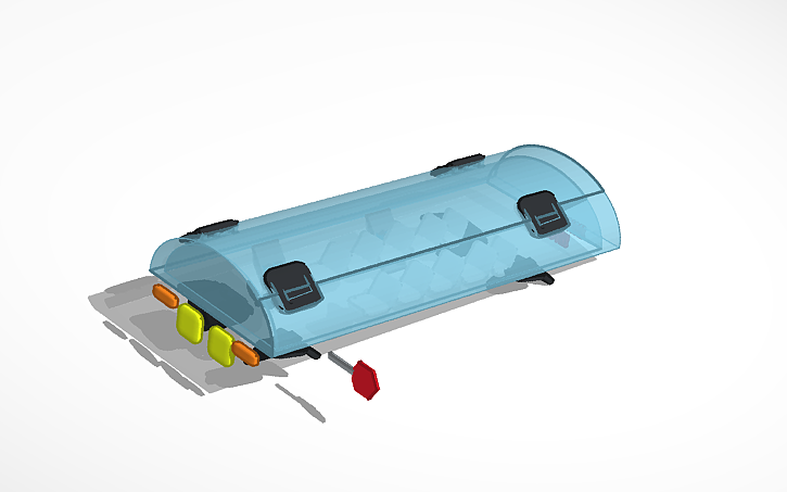 3D design Flying Futuristic School Bus | Tinkercad