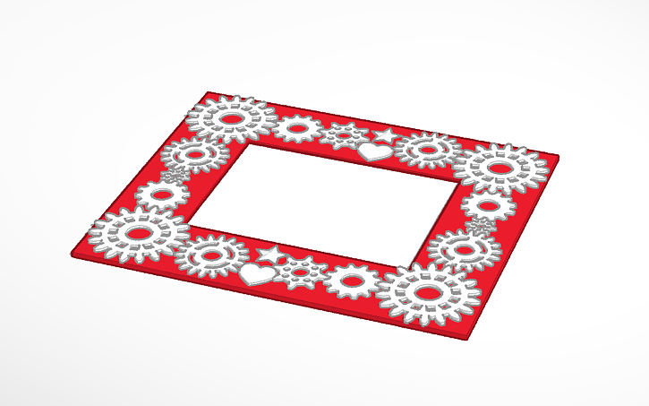 3D design SteamPunk Picture Frame | Tinkercad