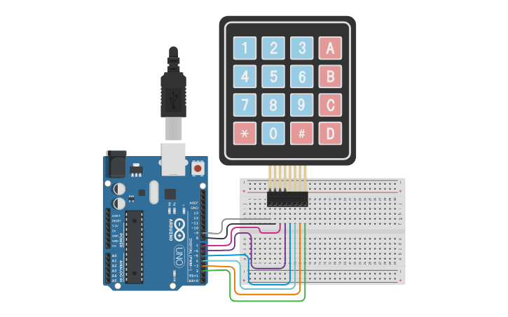 Circuit Design Keypad Tinkercad