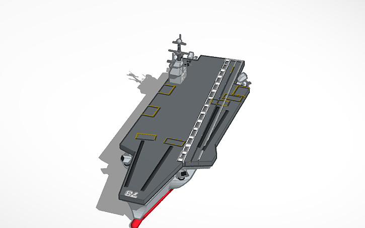 3D design Aircraft Carrier - Tinkercad