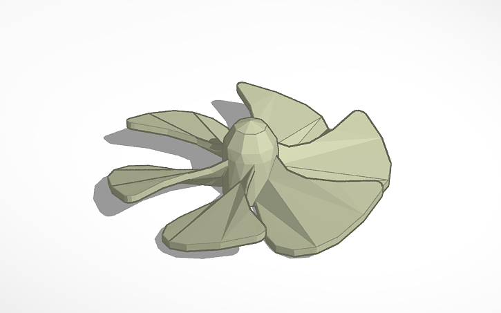 3D design 6 blade prop | Tinkercad