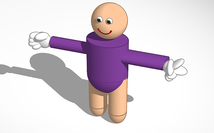3D design Boneco - Tinkercad