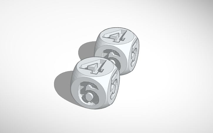 3D design Dice - Tinkercad