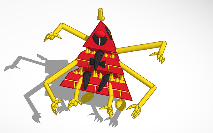 3D design bill cipher angry - Tinkercad
