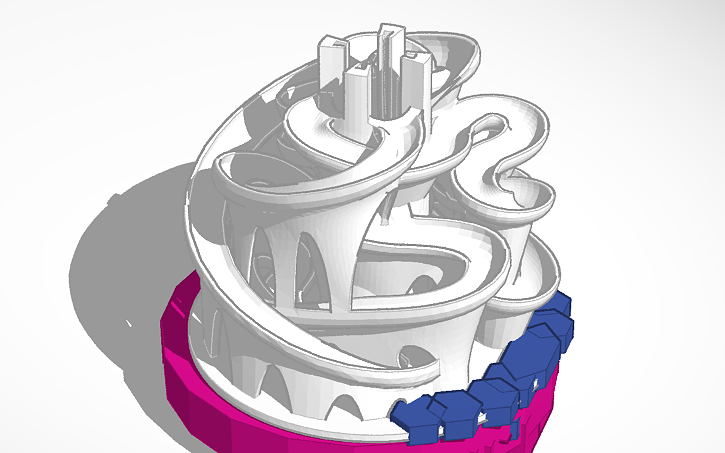 3D design jakobes marble track - Tinkercad