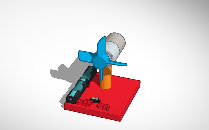 3D design fan - Tinkercad