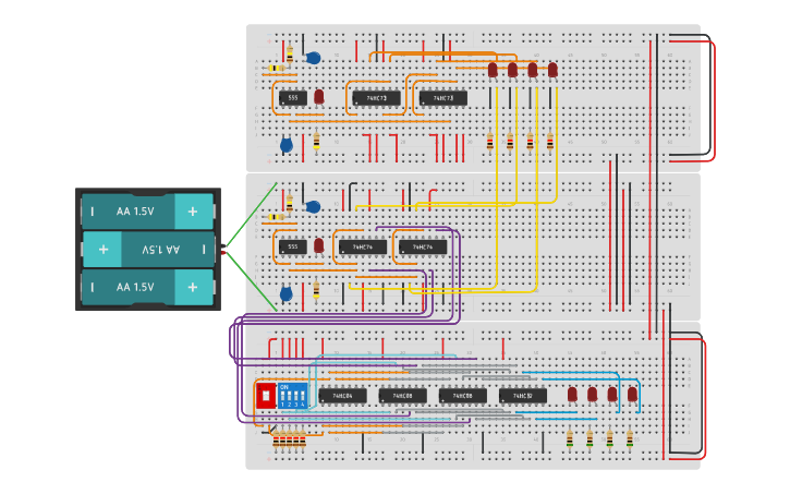 Circuit design PC + MAR | Tinkercad