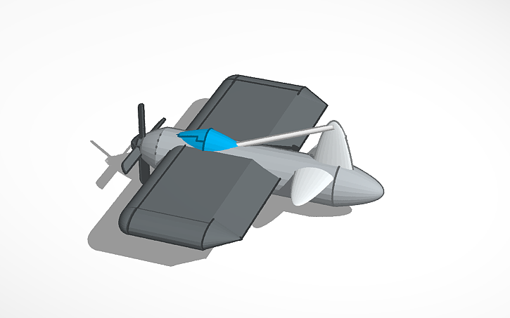 3D design WW2 fighter | Tinkercad