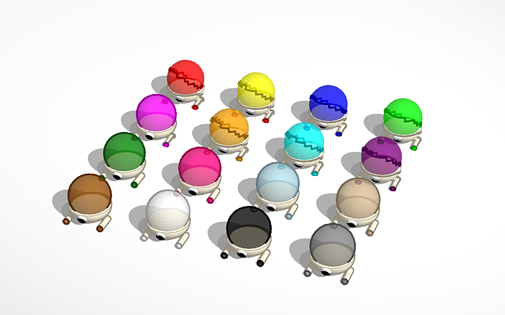 3D design DoF Glowbes (Continent Version) | Tinkercad