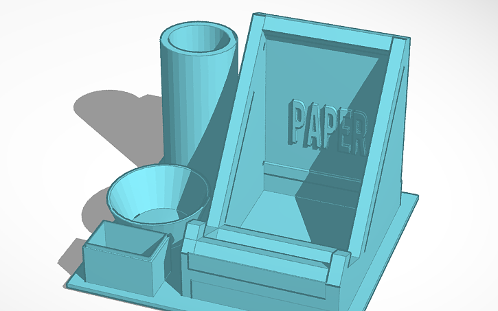 3d Design Desk Organizer Tinkercad