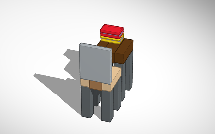 3D design Chair and Desk | Tinkercad