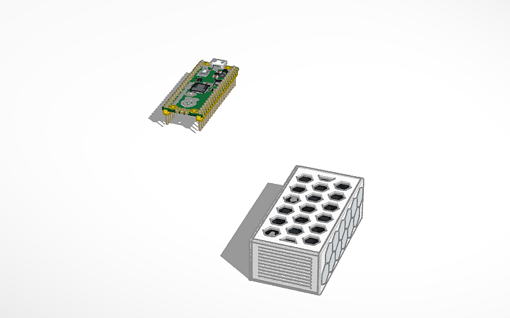 3D design Raspberry Pi Pico case 2 - RPI-PC-F-2 | Tinkercad