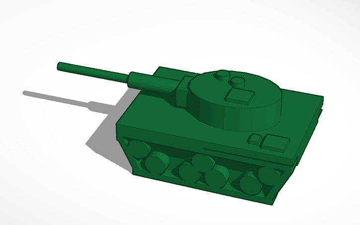 3D design t55 tank | Tinkercad