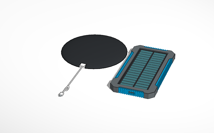 3D design SOLAR POWERED WIRELESS CHARGER - Tinkercad