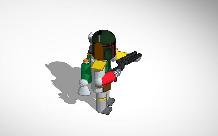 3D design Boba Fett - Tinkercad