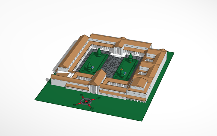 3D design Fishbourne Palace - Tinkercad
