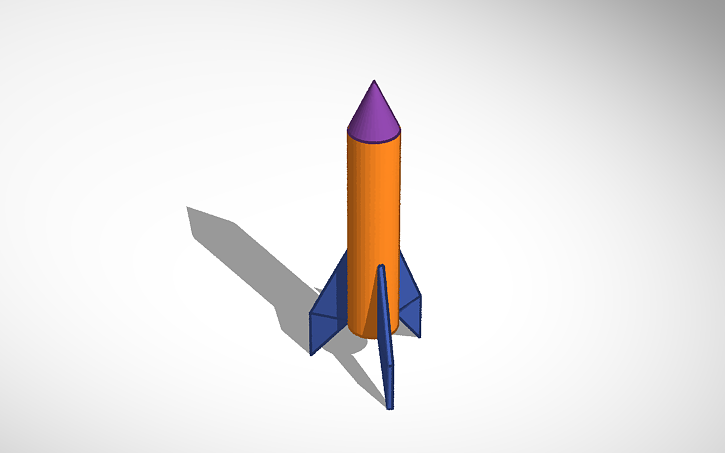 3D design Rocket Project - Tinkercad