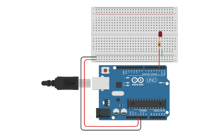 Circuit design Morse Code | Tinkercad