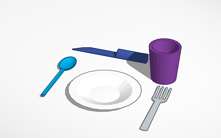 3D design Dishes - Tinkercad
