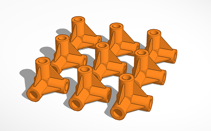 3D design Peg connectors 2 - Tinkercad