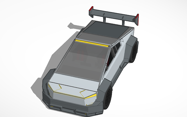 3D design Whitebody tesla cybertruck - Tinkercad