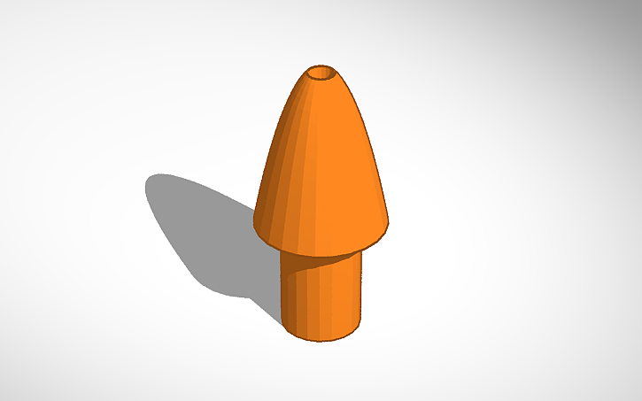 3D design bullet head 1 - Tinkercad