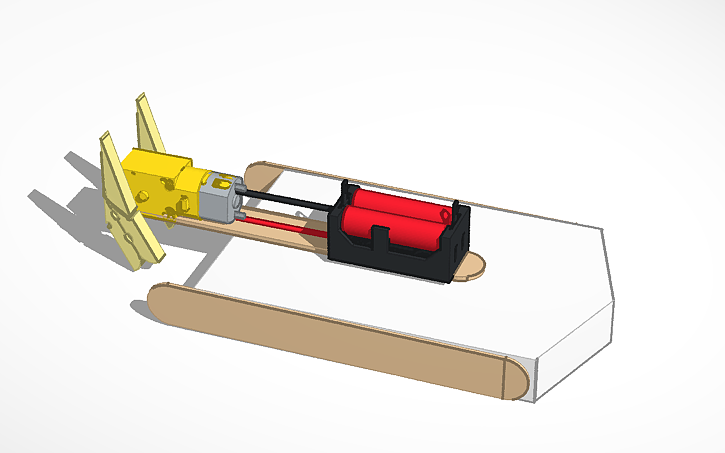 3D design Paddle Boat - Tinkercad