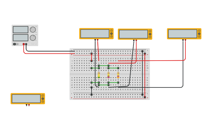 Circuit design circuito paralelo - Tinkercad