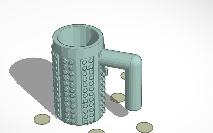 3D design lego cup - Tinkercad