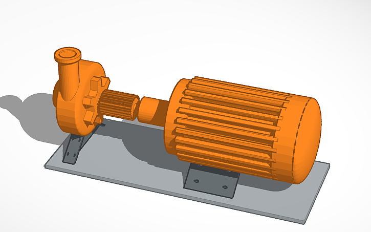 3D design Large Pump - Tinkercad