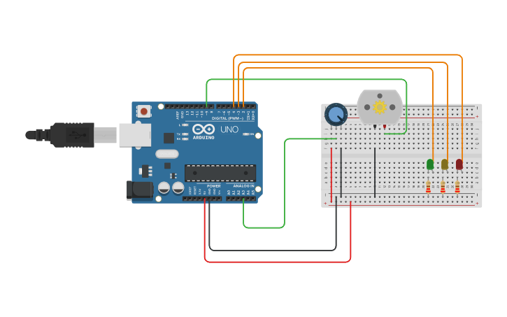 Circuit design Progetto | Tinkercad