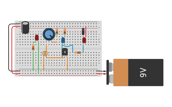 Circuit design Sensor - Tinkercad