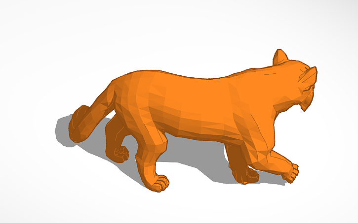 3D design Tiger - Tinkercad