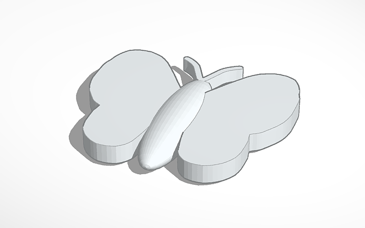 3D design Butterfly - Tinkercad