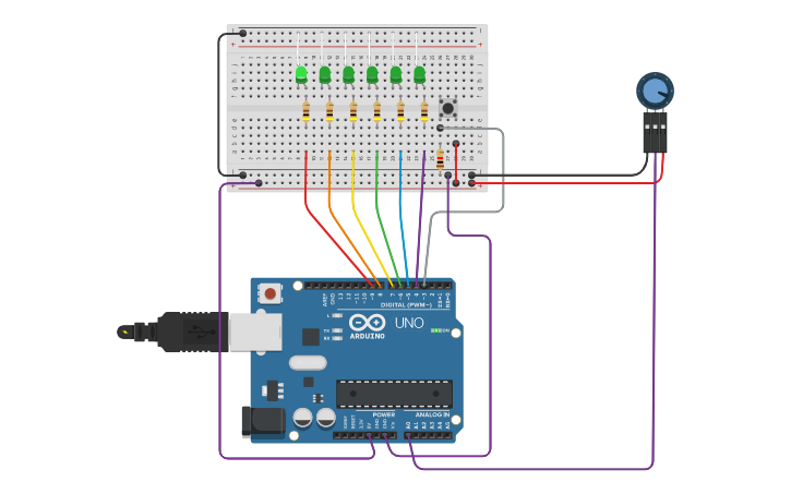 Circuit design Charging Sequence | Tinkercad