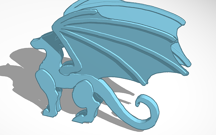 3d Design Scribble Dragon Tinkercad