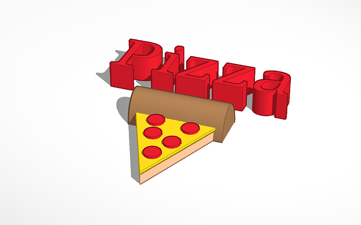 3D design Pizza - Tinkercad