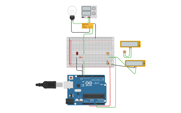 Circuit design Photoresistor - Tinkercad
